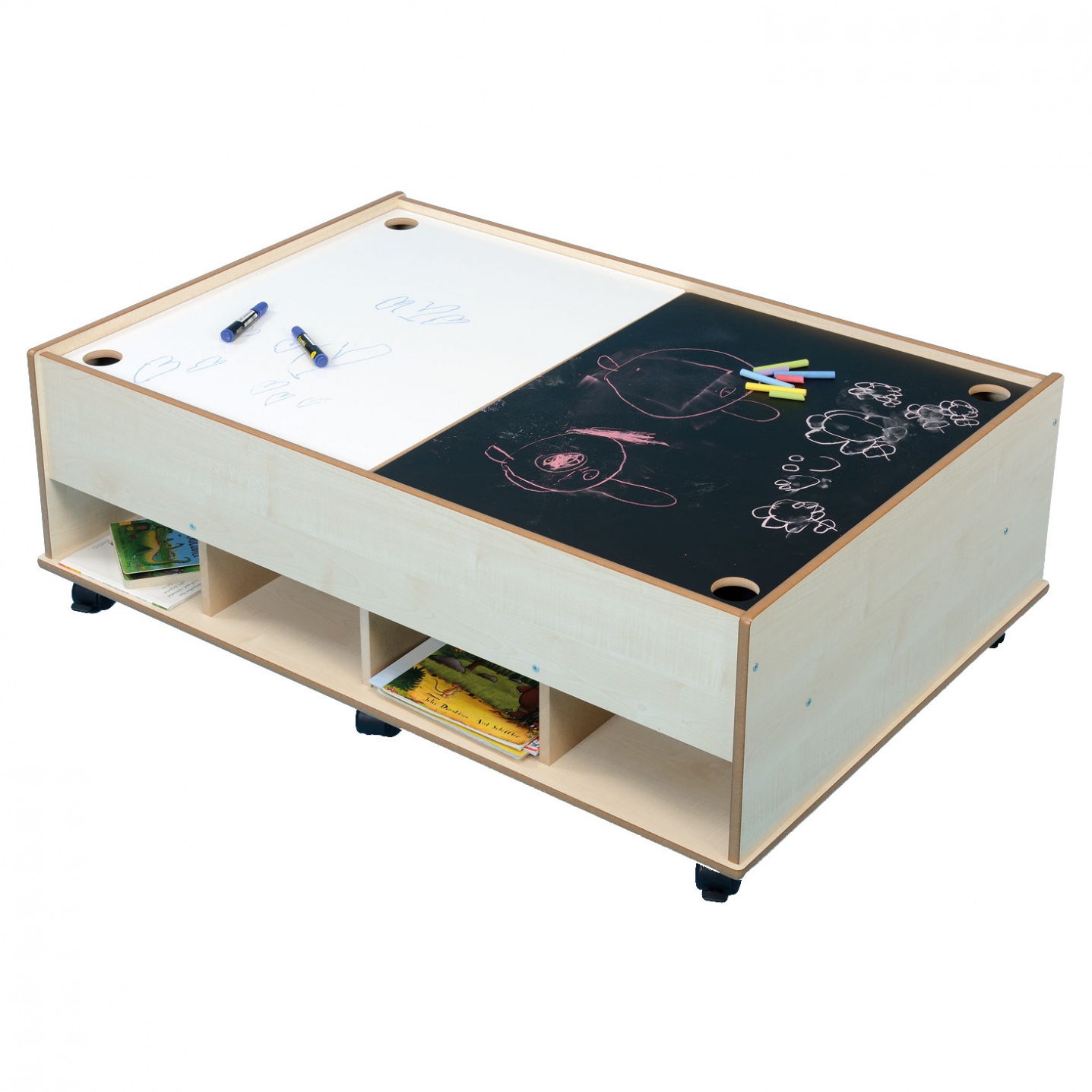 Children's Chalkboard & Drywipe Table | theClassroom.co