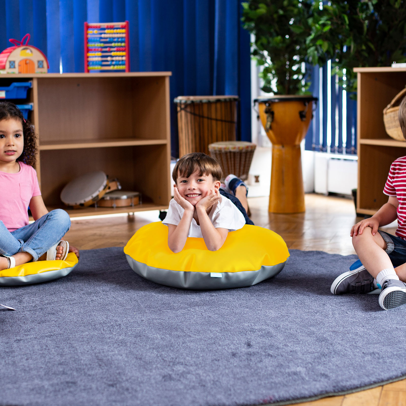 Early Years Large Floor Cushions (Pack of 3) | theClassroom.co