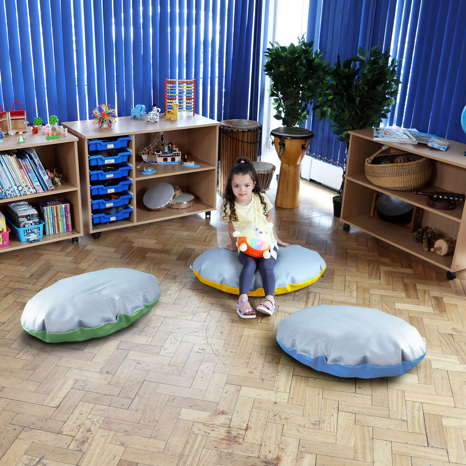 Early Years Large Floor Cushions (Pack of 3) | theClassroom.co