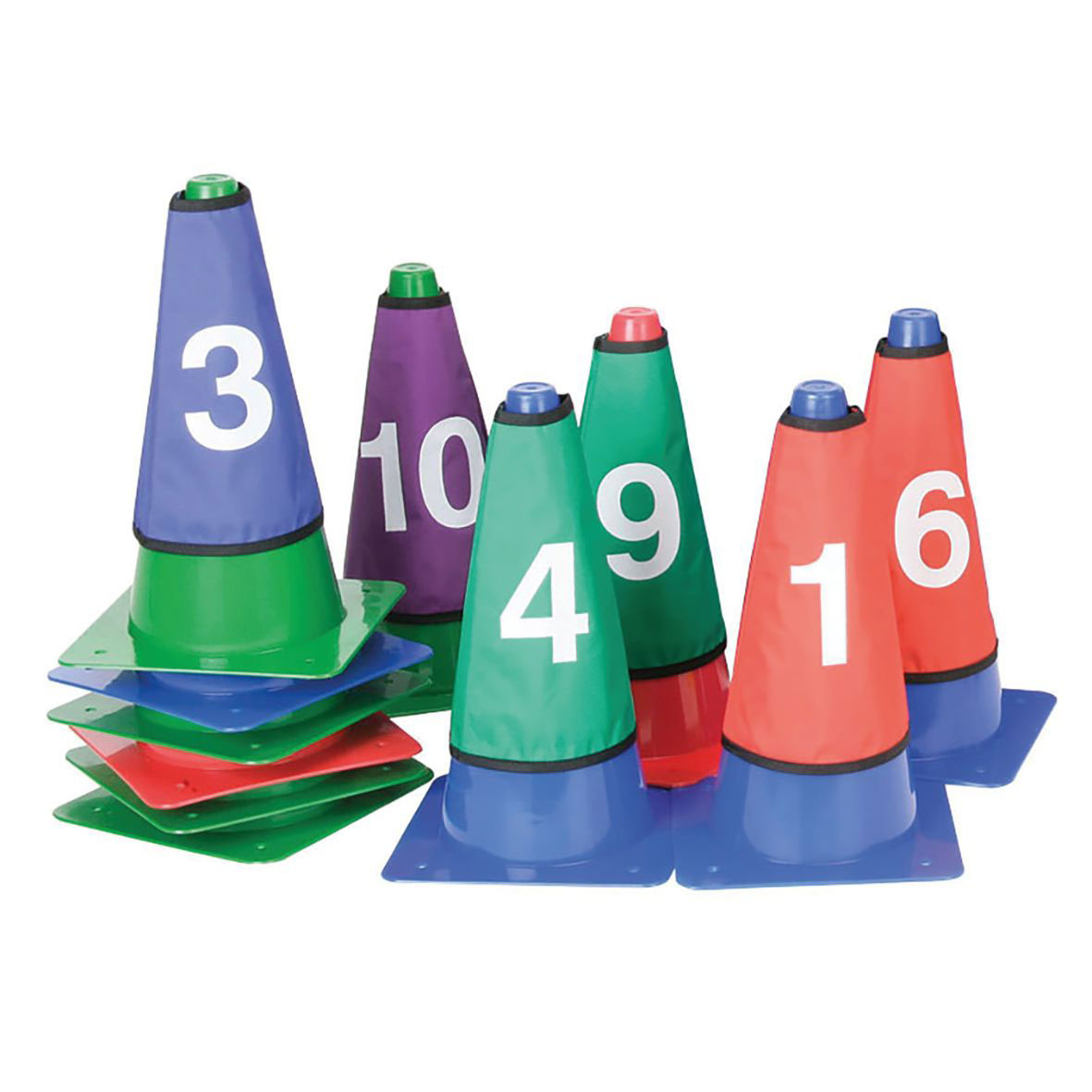 Numbered Cone Sleeve - Set of 10 | theClassroom.co