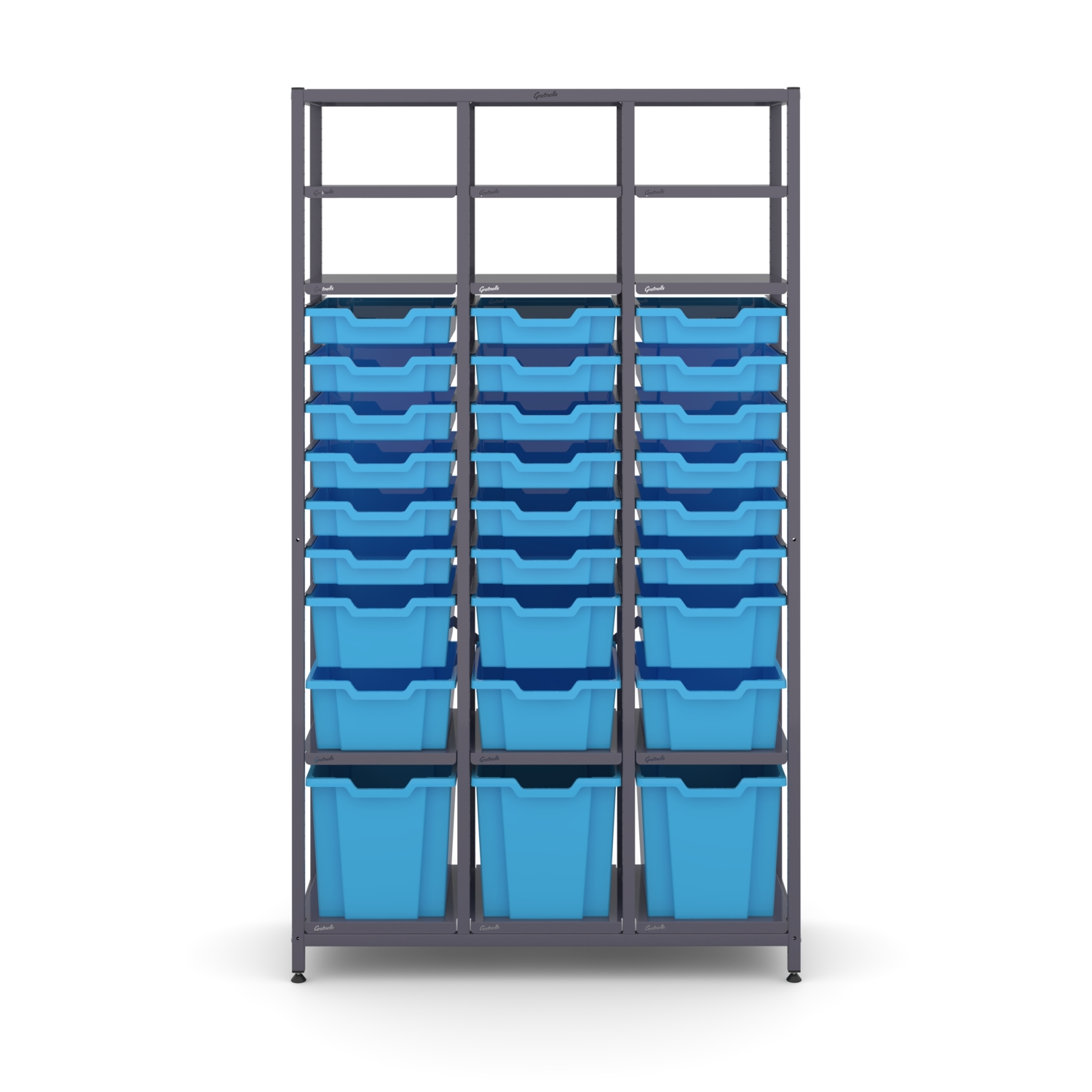 Science ChemStore Tall Treble Frame - 12 Shelves 3 Jumbo 6 Deep & 18 ...