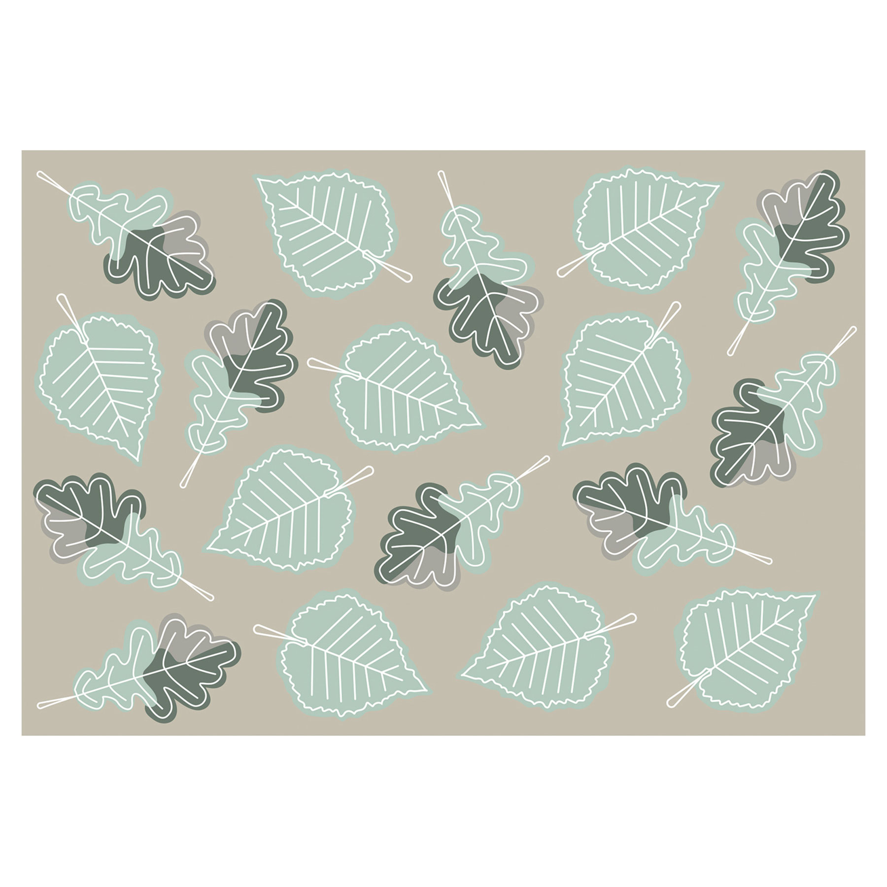 Abstract Leaf Classroom Rug | theClassroom.co