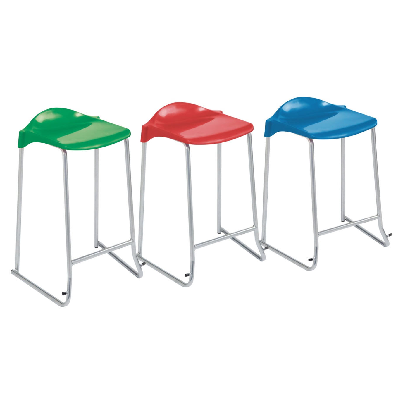 Advanced Low-Back Skid-Base Stool | theClassroom.co
