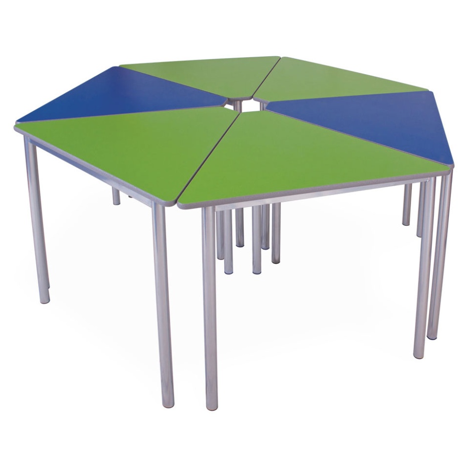 Advanced Premium Round Leg Wedge School Table | theClassroom.co