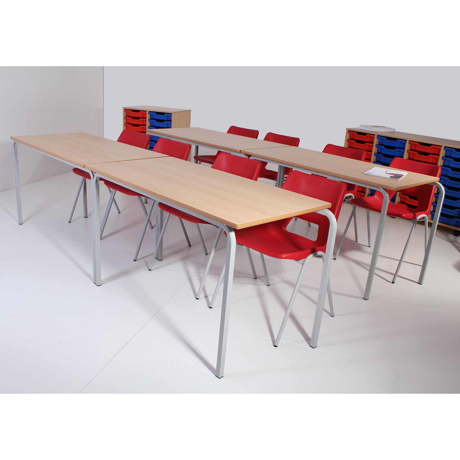 Advanced Slide-Stacking Rectangular Classroom Table | theClassroom.co