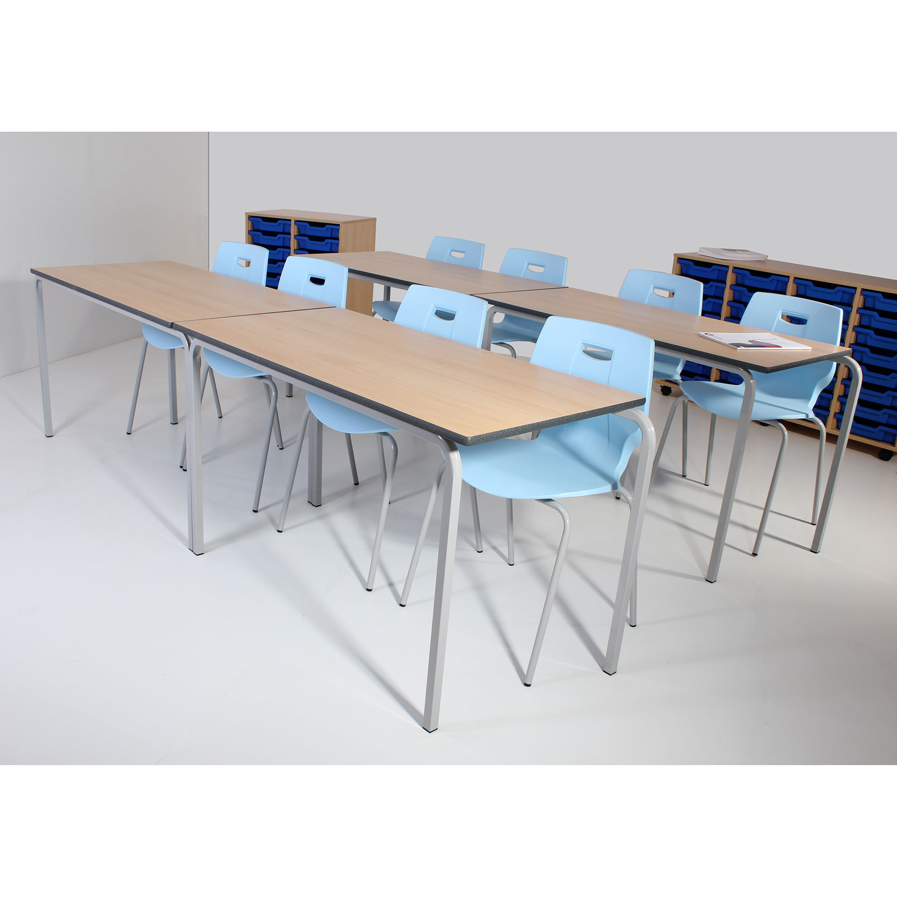 Advanced Slide-Stacking Rectangular Classroom Table | theClassroom.co
