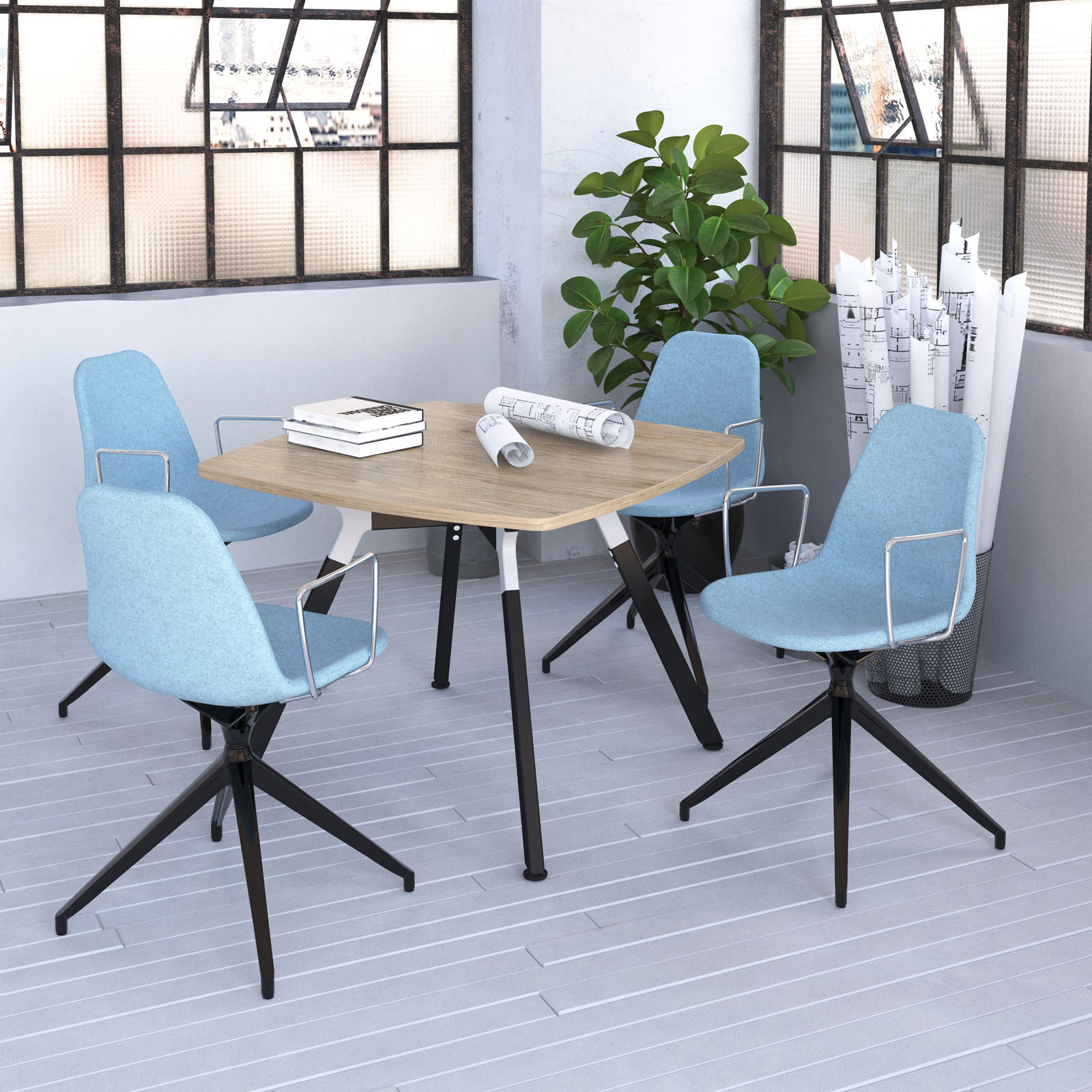 Anson Executive Square Meeting Table | theClassroom.co