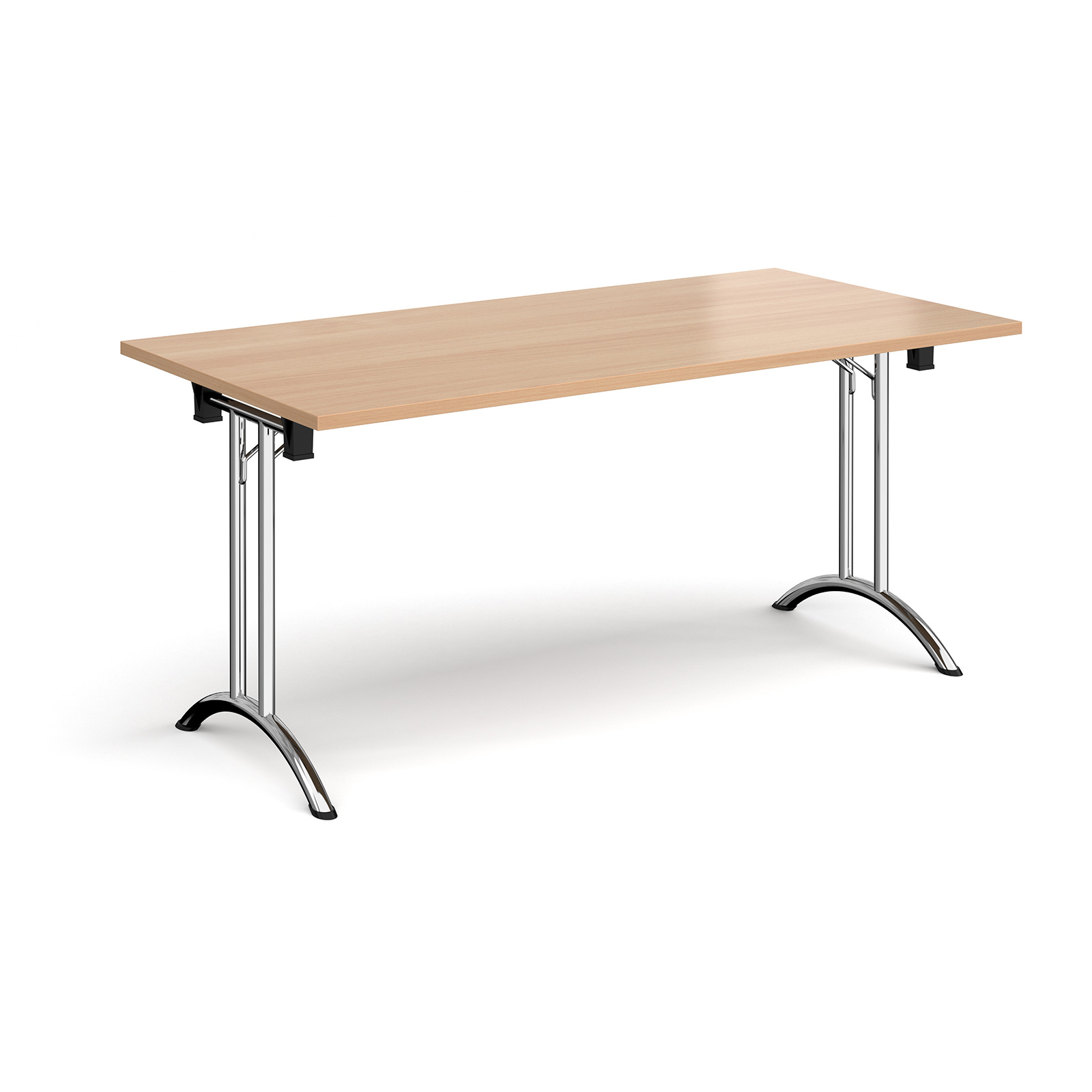 Rectangular Folding Leg Table with Curved Foot Rails | theClassroom.co