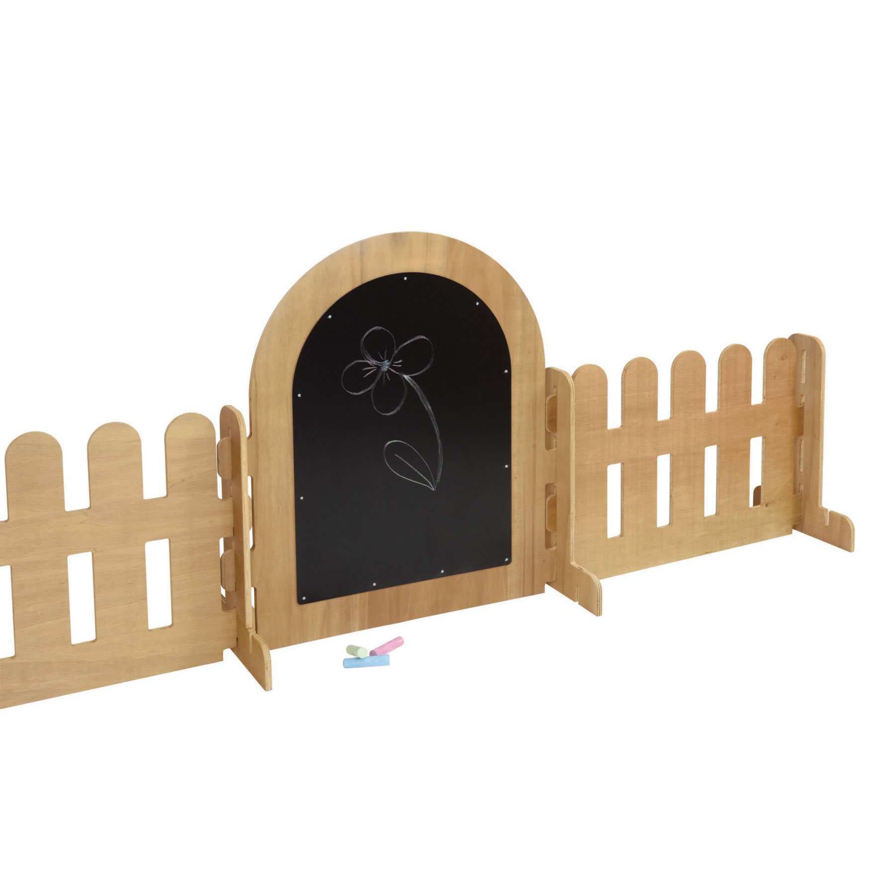 Children's Classroom Outdoor Blackboard & Mirror Fence Set
