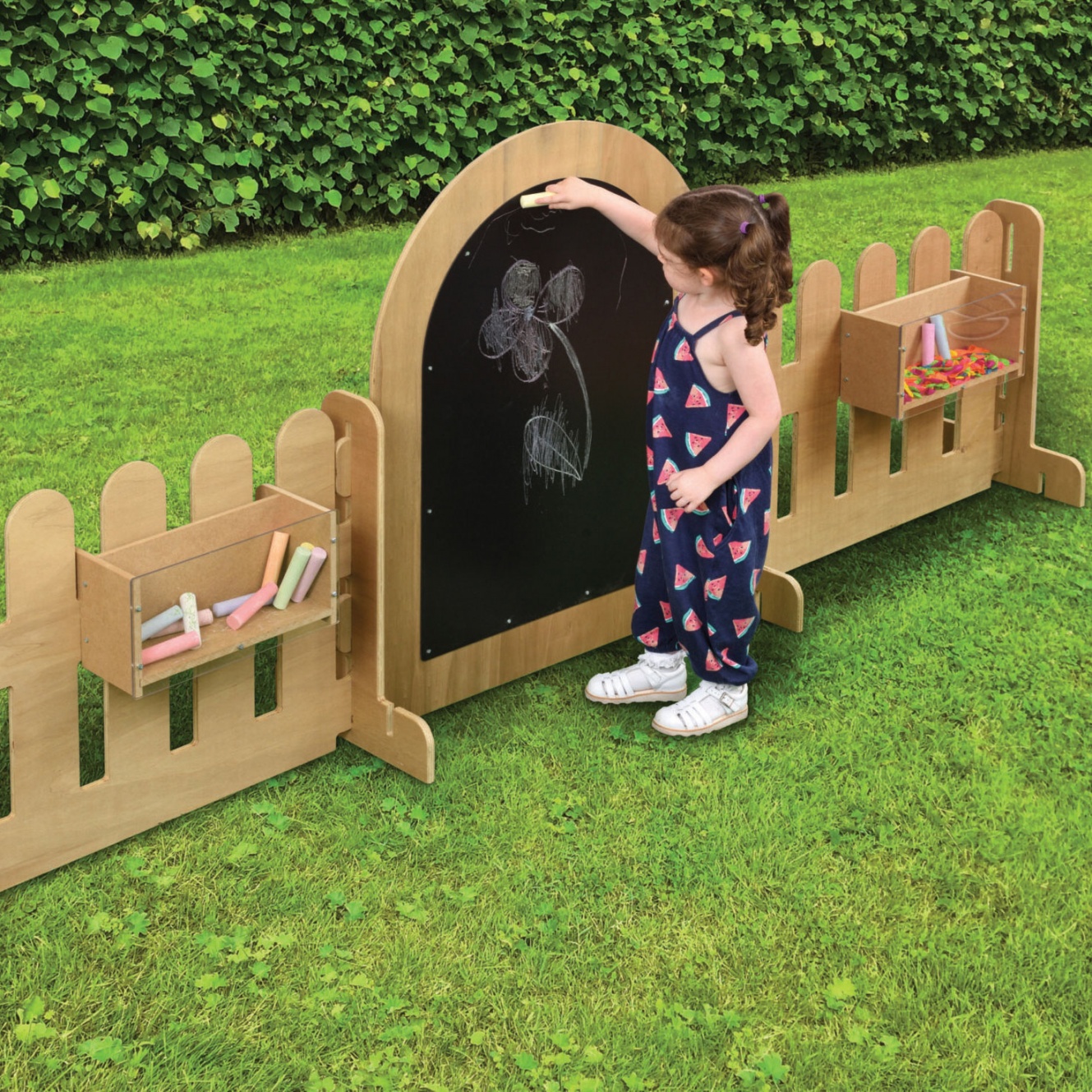 Children's Classroom Outdoor Blackboard & Mirror Panel | theClassroom.co