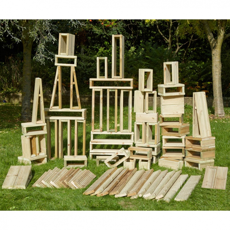 Children's Deckciting Blocks Wooden Play (50 Pack) | theClassroom.co