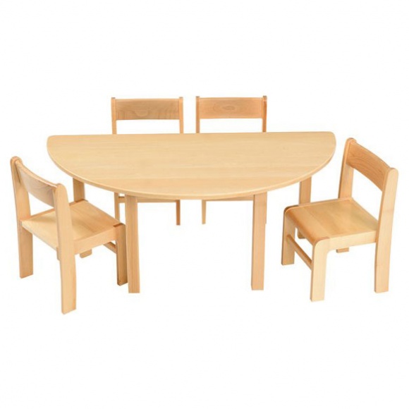 Children's Half-Round Wooden Table | theClassroom.co