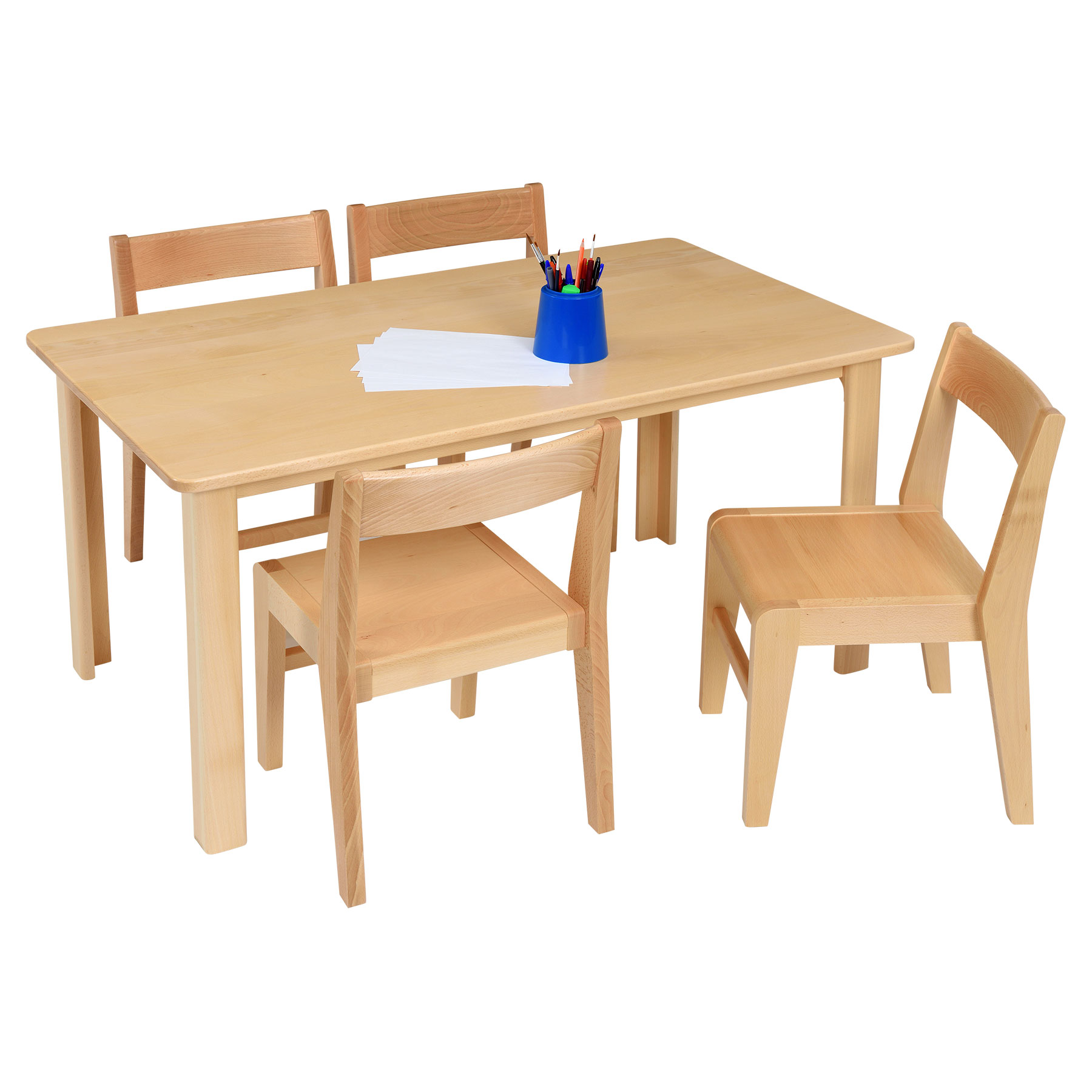 Children's Rectangular Solid Wooden Table | theClassroom.co