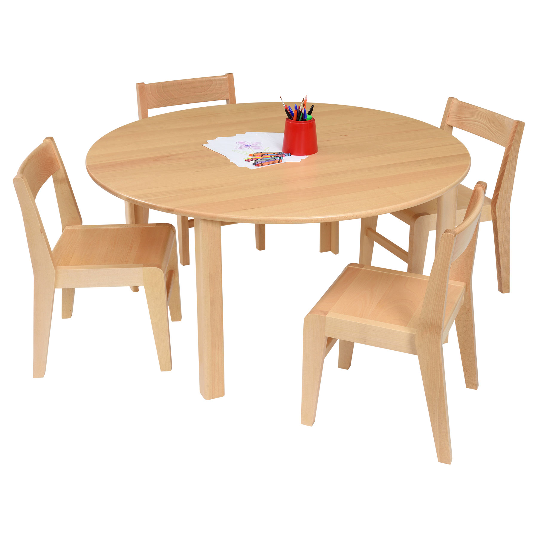 Children's Round Solid Wooden Table | theClassroom.co