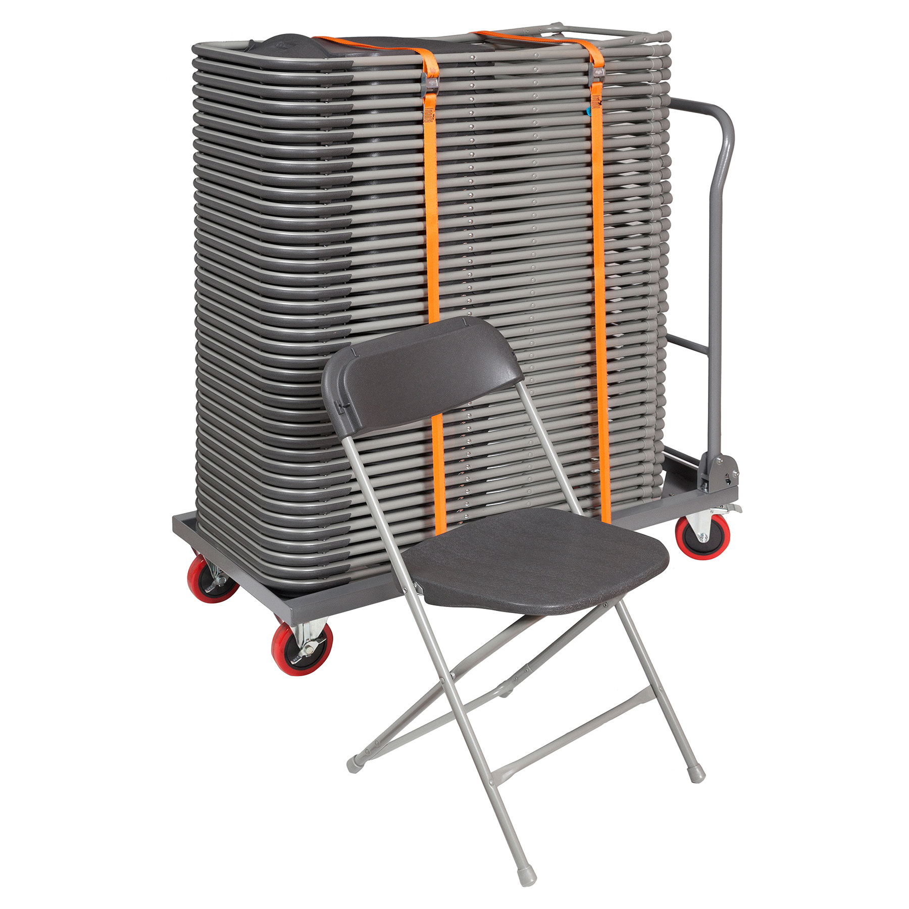 40 Classic Folding Chair + Trolley Bundle | theClassroom.co