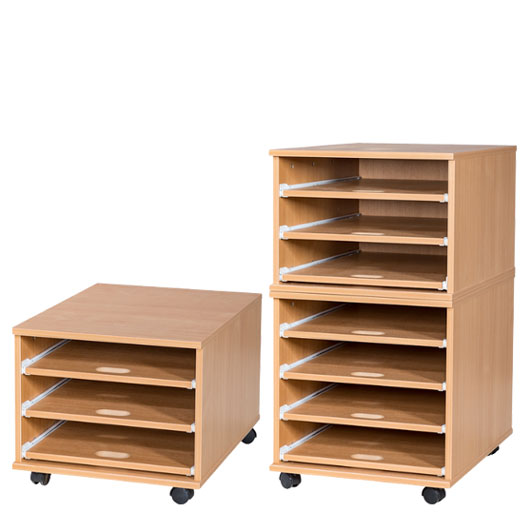 Classroom Sliding Shelves A2 Paper Storage System | theClassroom.co