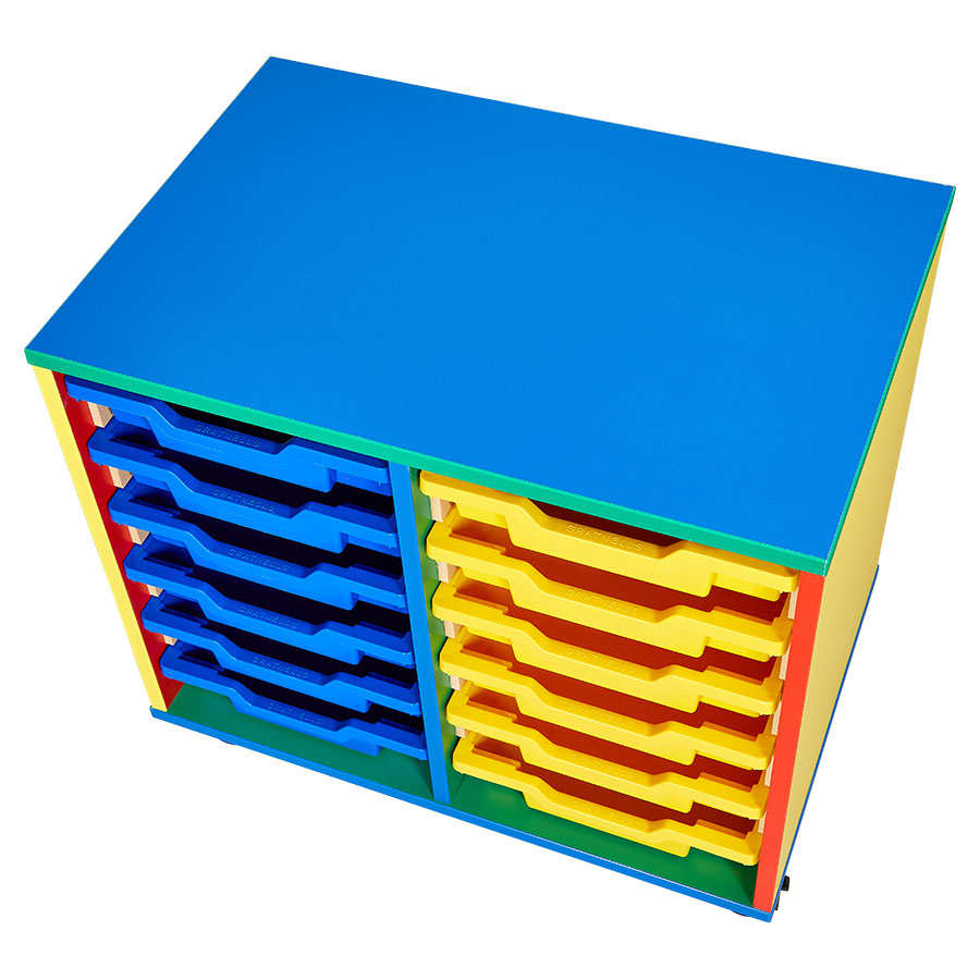Colore! 12 Tray Mobile Storage Unit | theClassroom.co