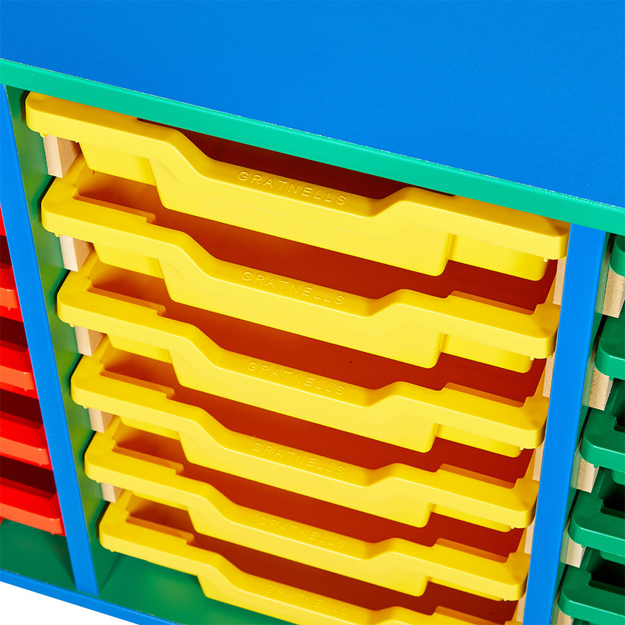 Colore! 18 Tray Mobile Storage Unit | theClassroom.co