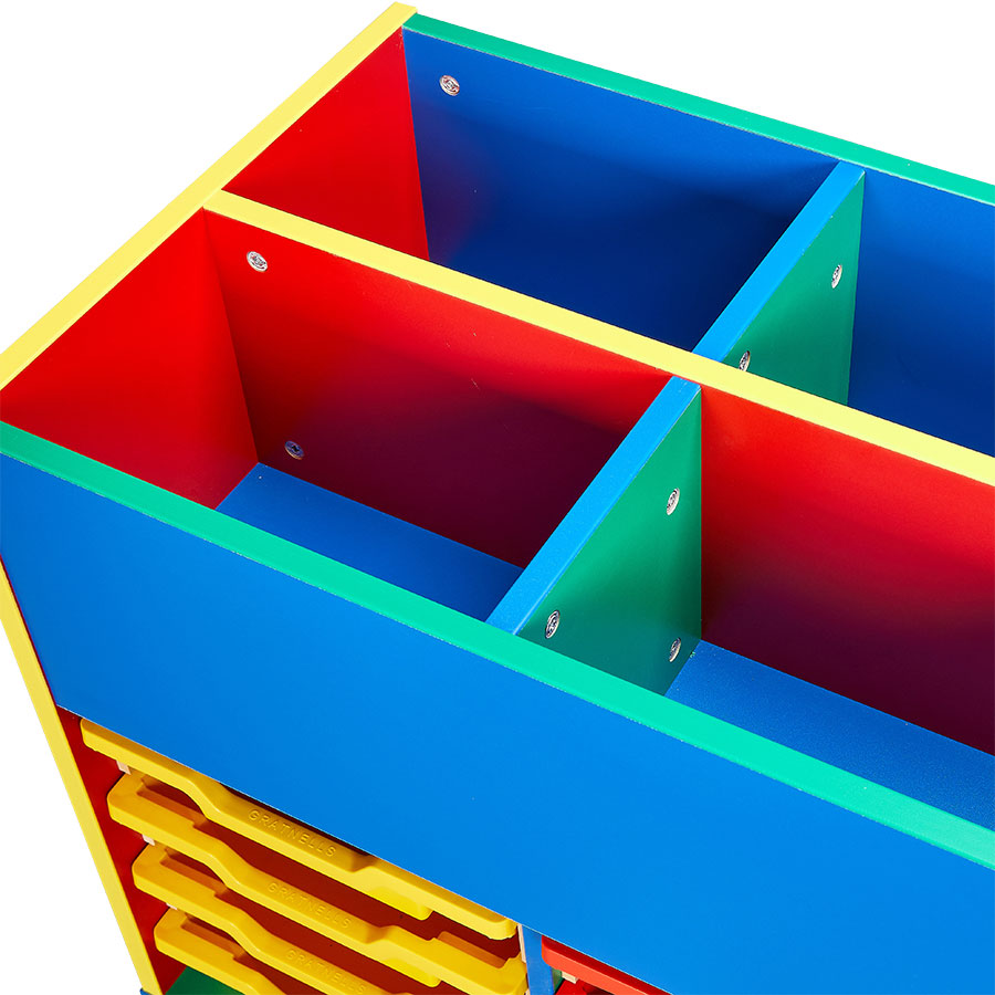Colore! 4 Bay Mobile Kinderbox + 8 Trays | theClassroom.co