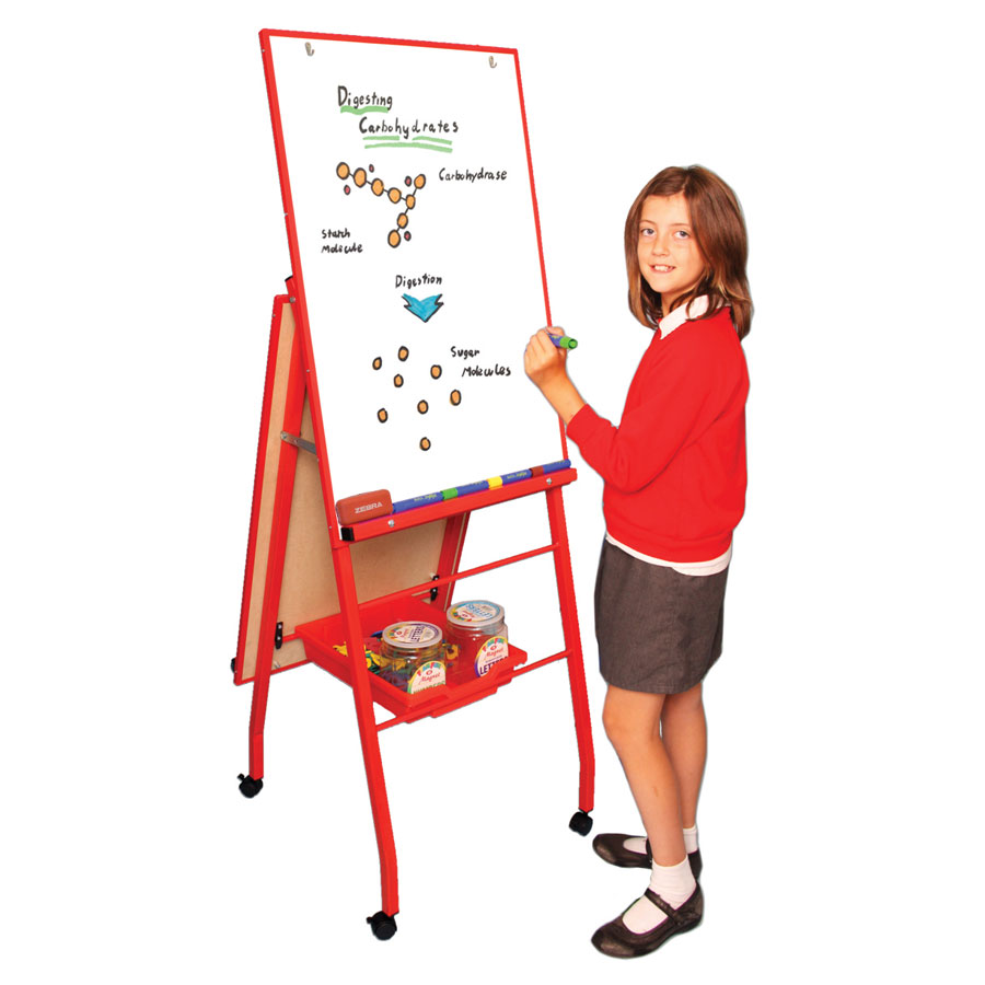 Double Boarded Mobile A-Frame Easel - Portrait | theClassroom.co