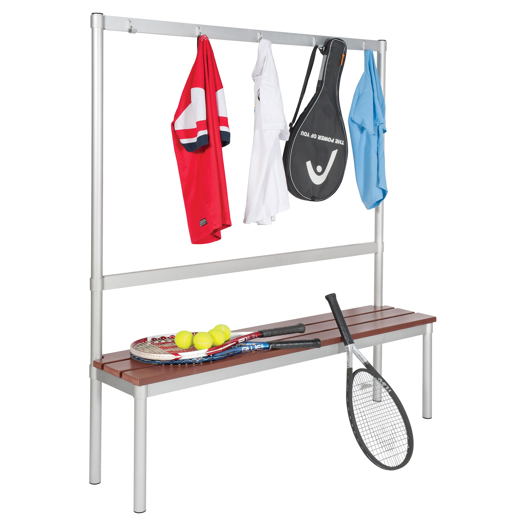 Enviro Changing Room Bench - Coloured Hooks | theClassroom.co