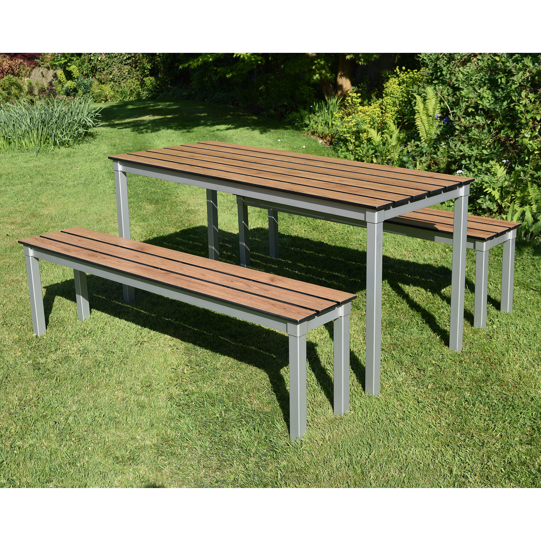 Enviro Slatted Top Outdoor Rectangular Table | theClassroom.co