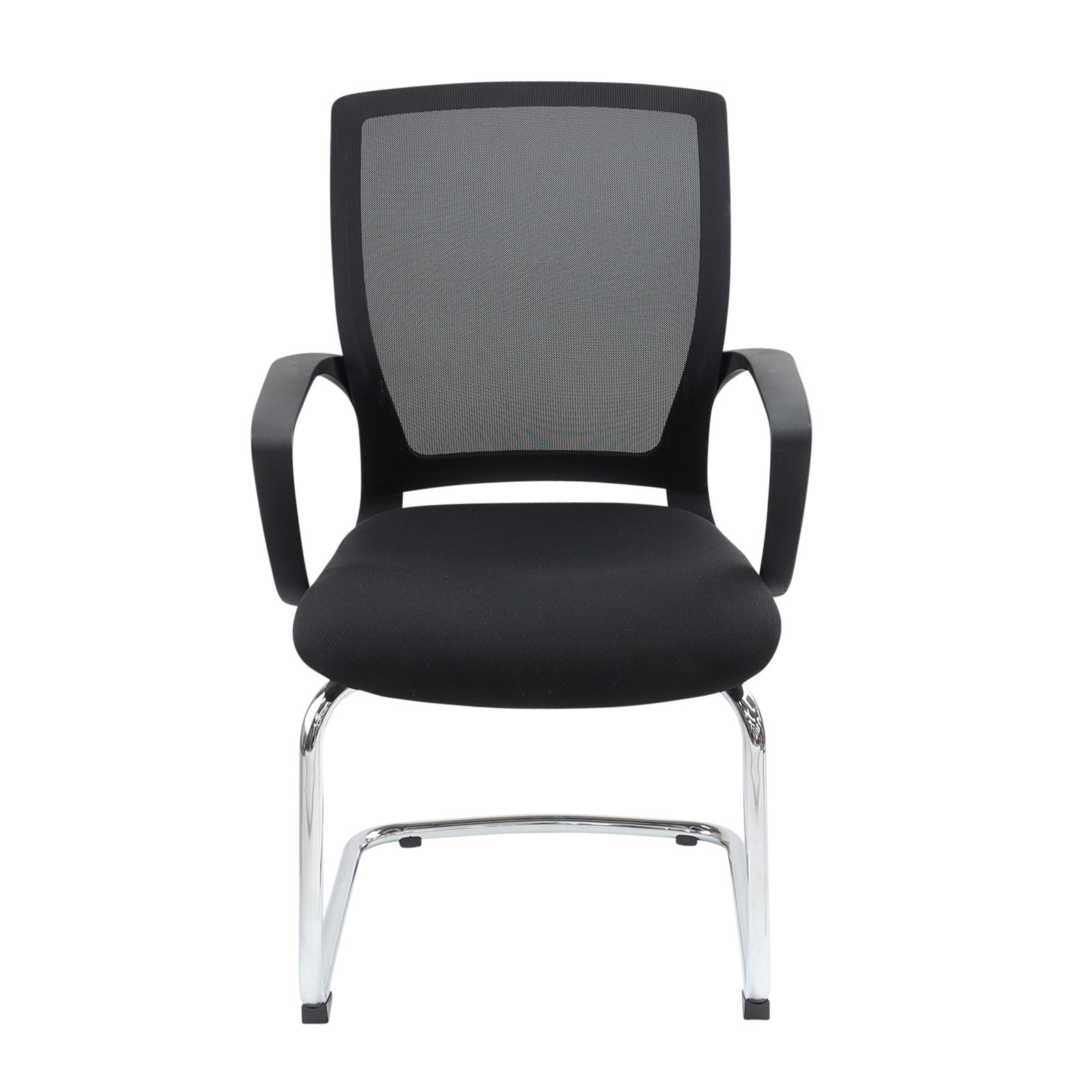 Jonas Black Mesh Back Visitors Chair with Chrome Cantilever Frame ...