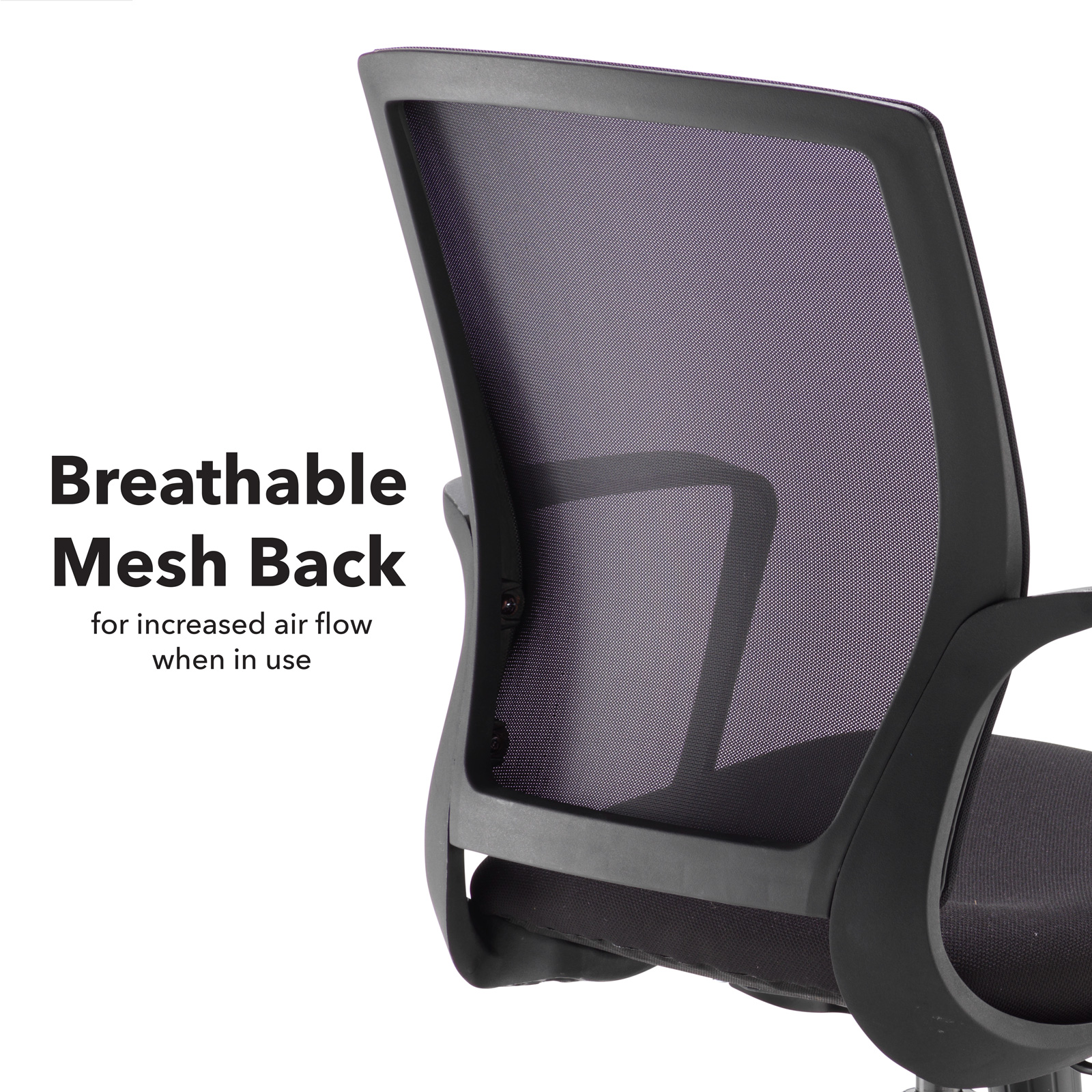 Jonas Black Mesh Back Visitors Chair with Chrome Cantilever Frame | theClassroom.co