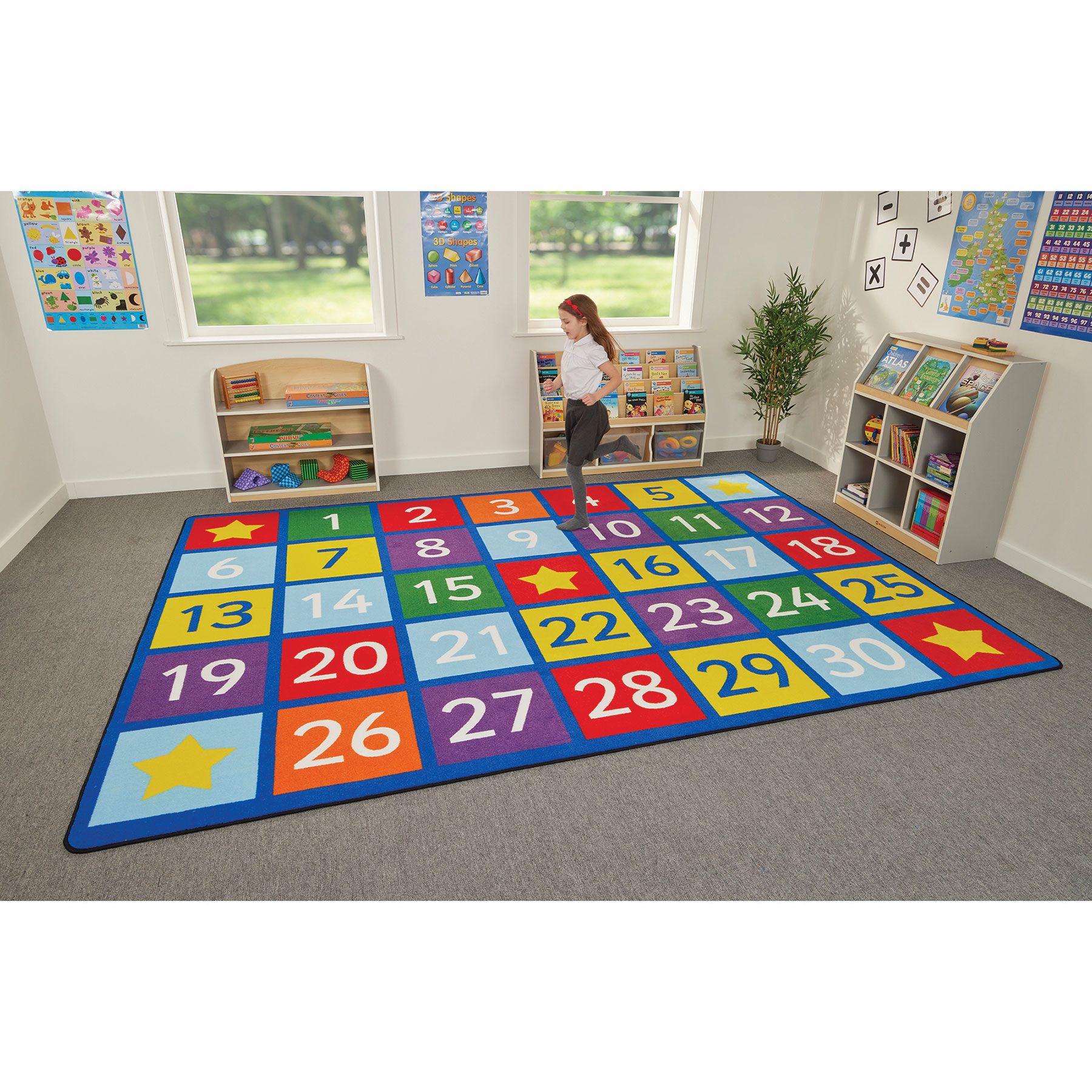 Large Numbers Learning Rug