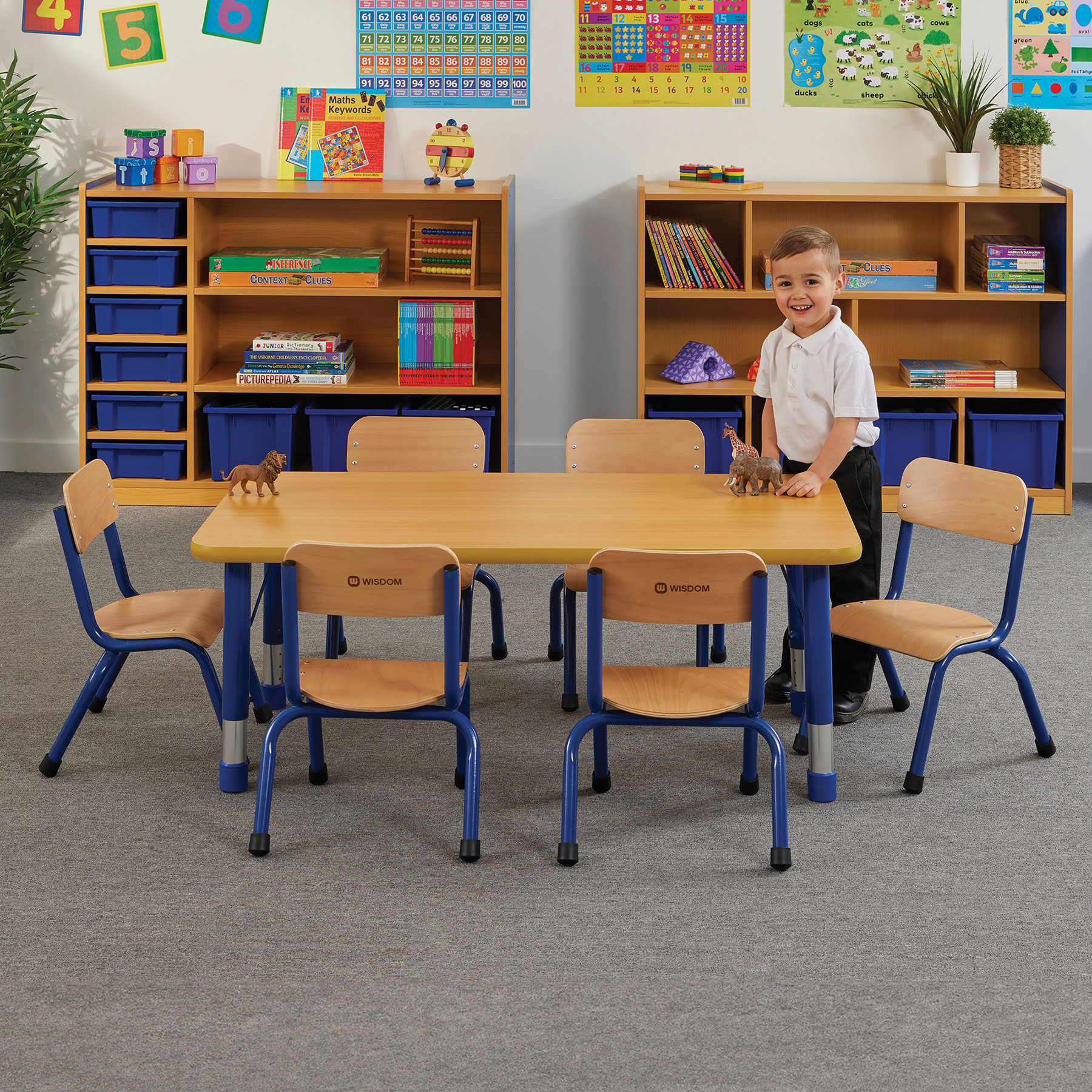 Milan Height Adjustable Rectangular Tables | theClassroom.co