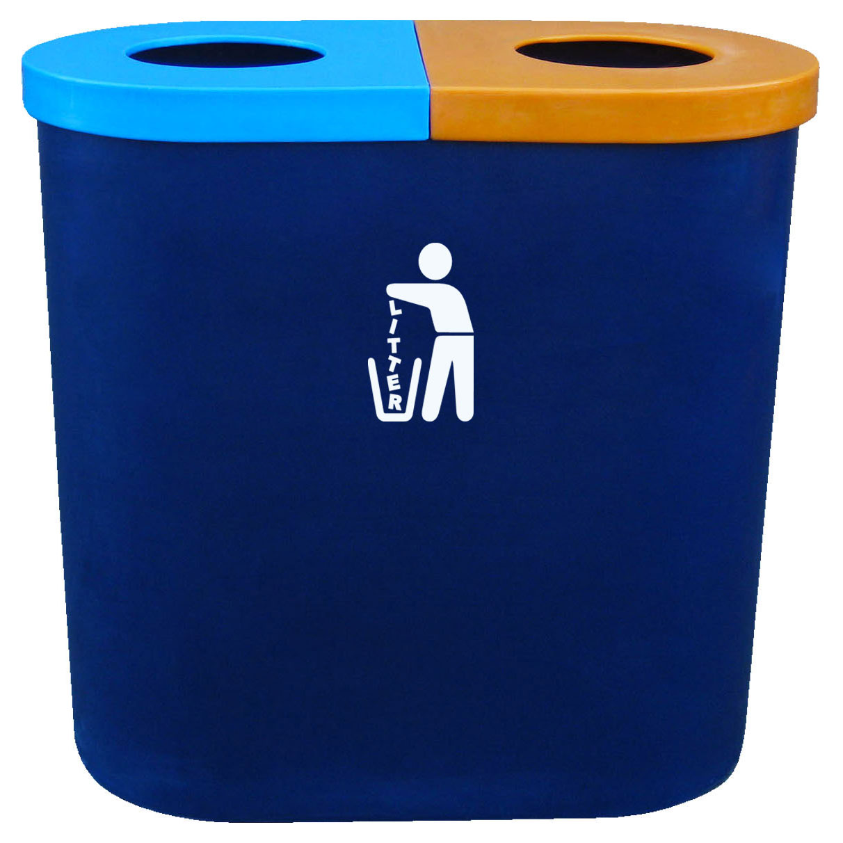 Popular Twin Bin with Tidy Logo 140L | theClassroom.co