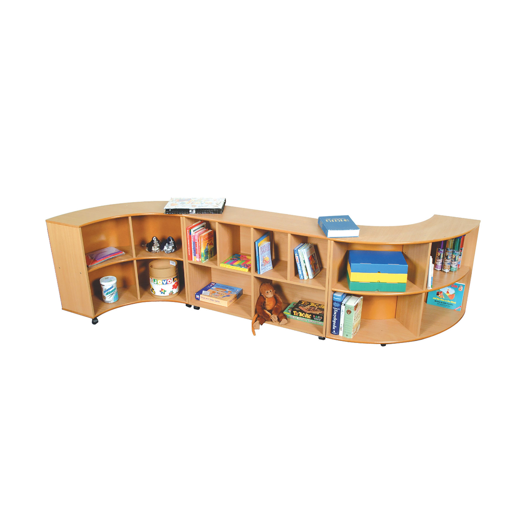 Quarter Round Storage Unit - Curved Out | theClassroom.co