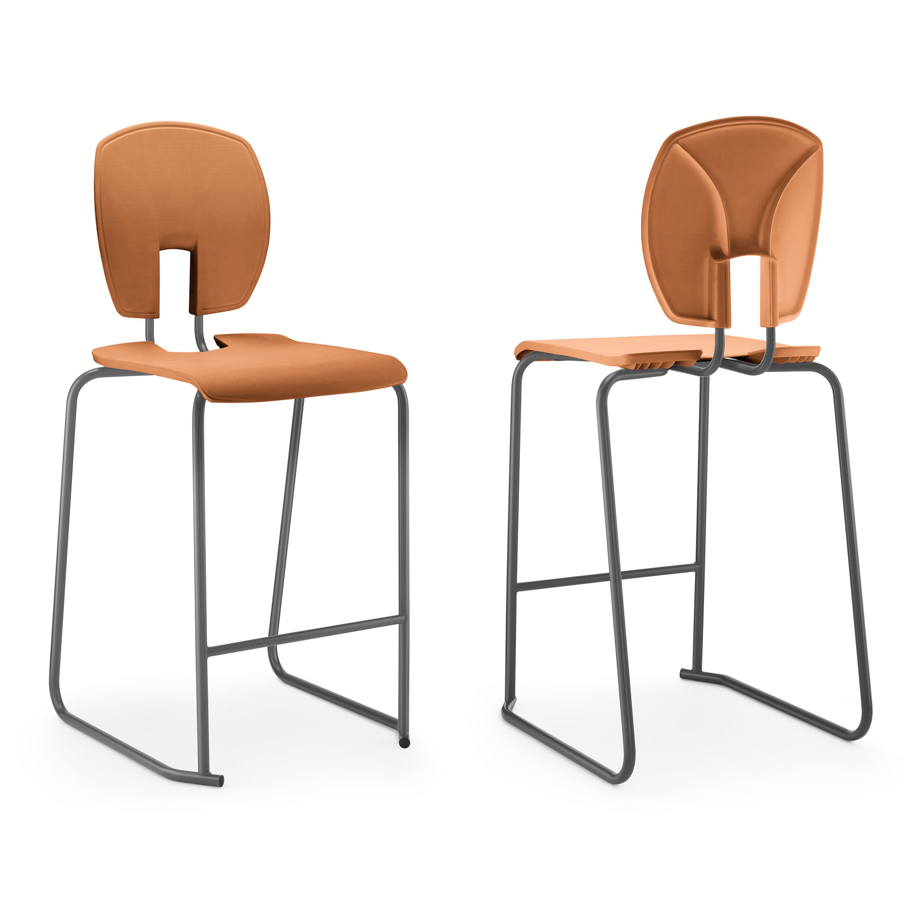 SE Curve School Lab & Craft Stool + Backrest | theClassroom.co