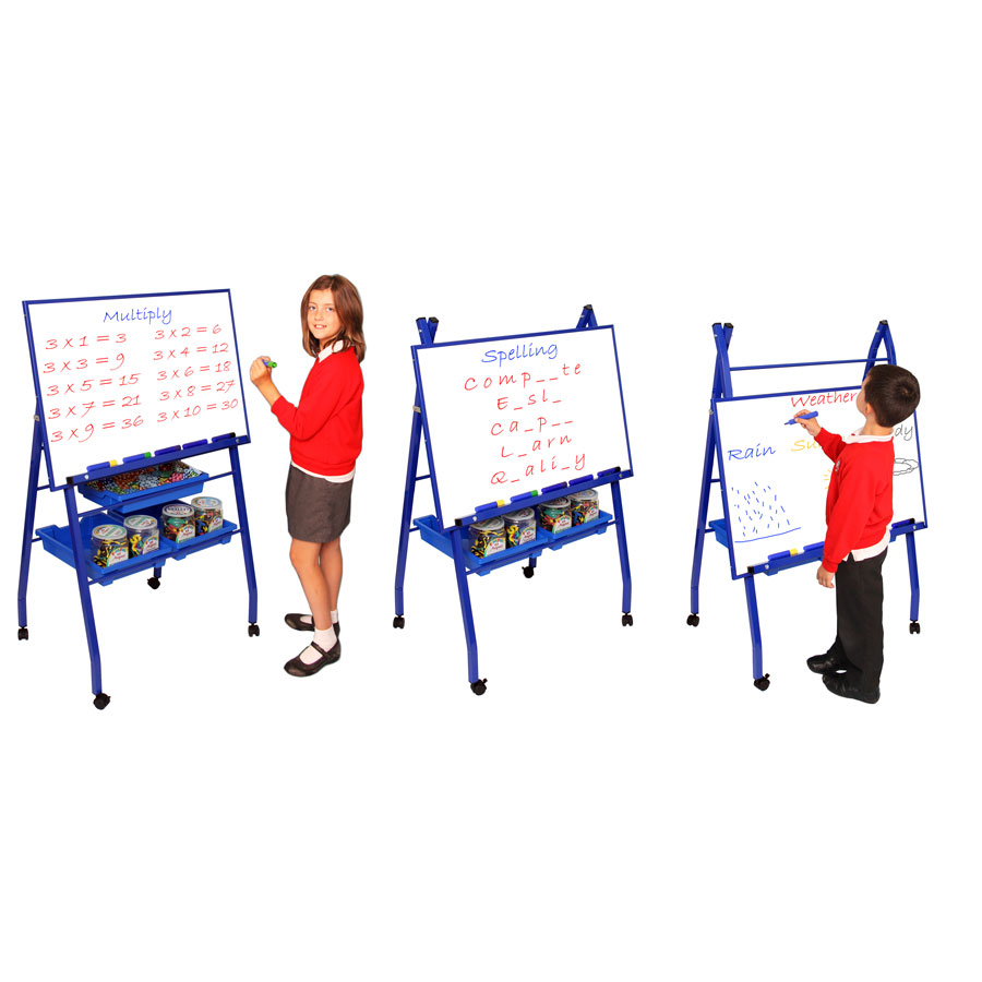 Single Boarded Mobile A-Frame Easel - Landscape | theClassroom.co