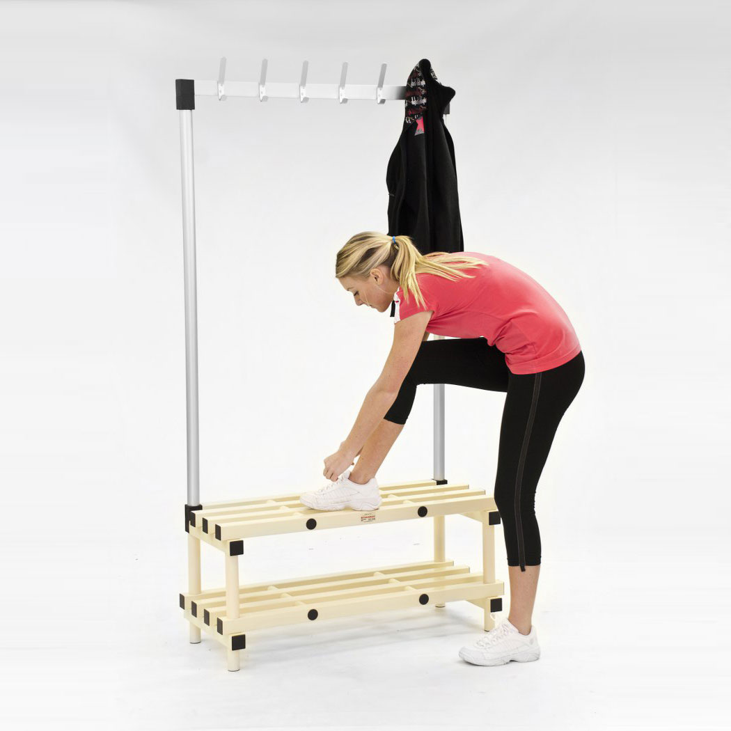 Stacarac Changing Room Bench & Rail | theClassroom.co