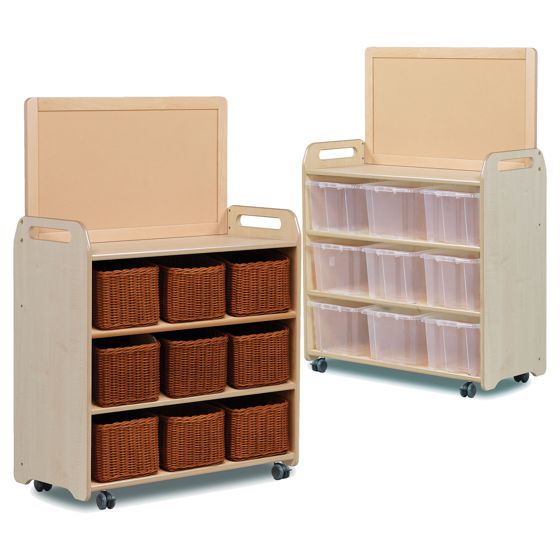 Tall Mobile Shelf Unit + Top Divider