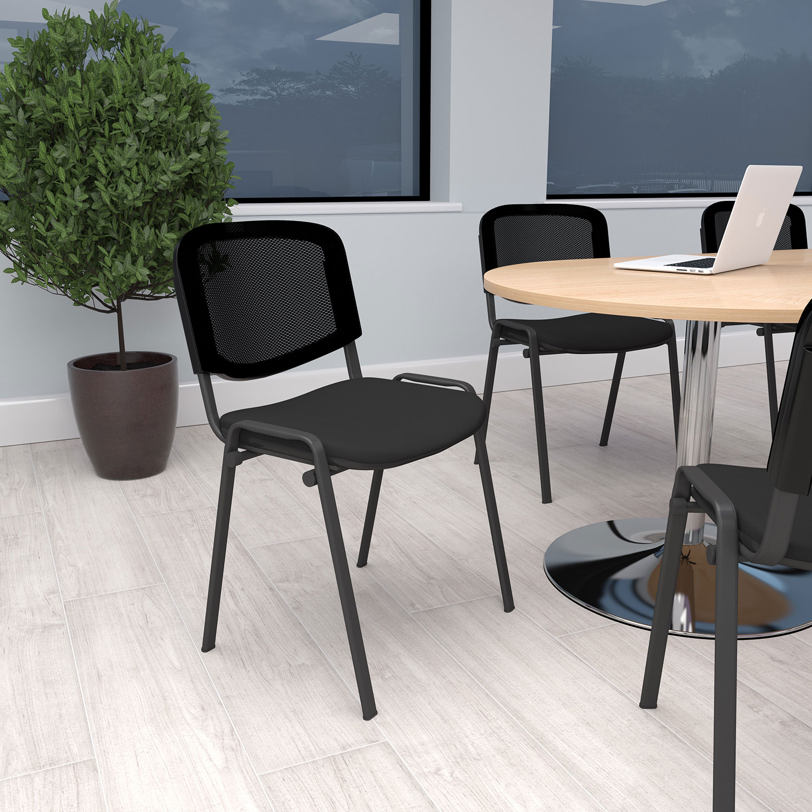 ISO Mesh Meeting Room Stackable Chair | theClassroom.co