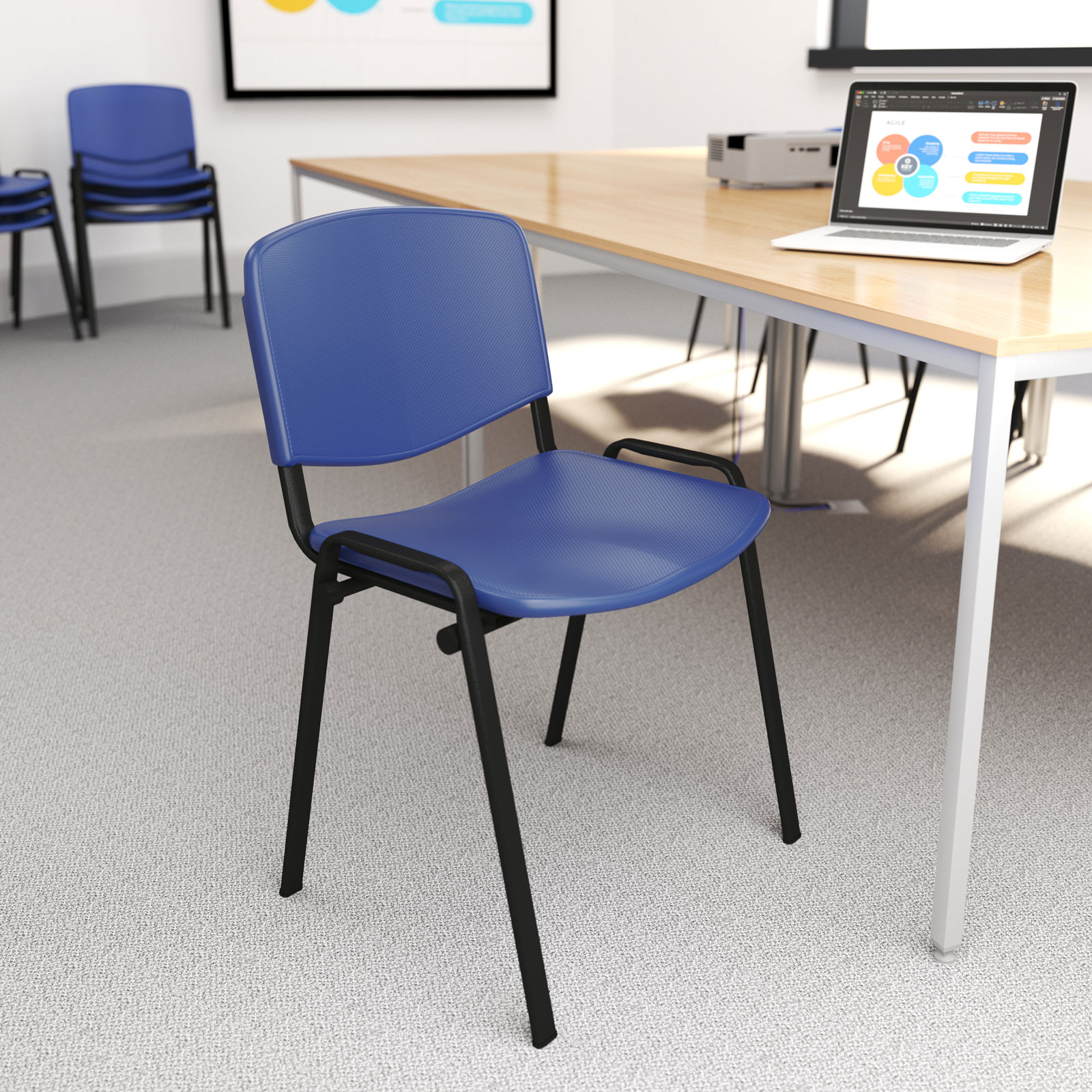 ISO Plastic Meeting Room Stackable Chair | theClassroom.co