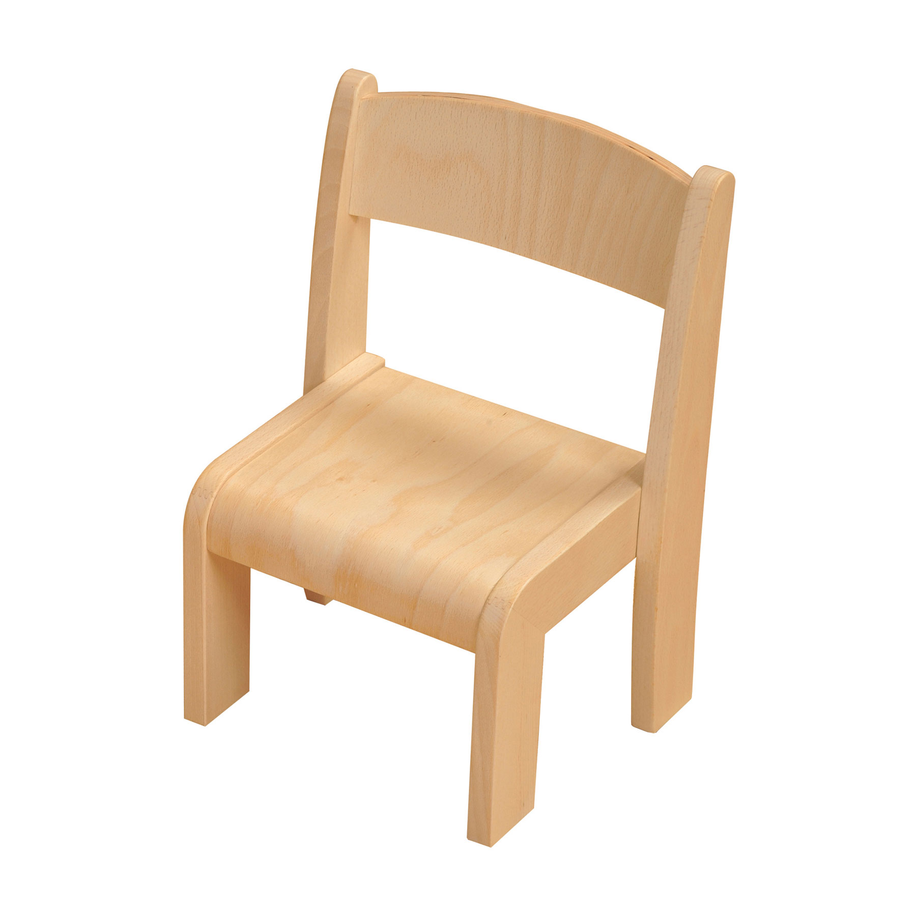 Toddlers Wooden Stacking Children's Chair - Beech (Pack of 4) | theClassroom.co