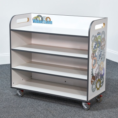 MakerTeam 4 Shelf Classroom Trolley | theClassroom.co